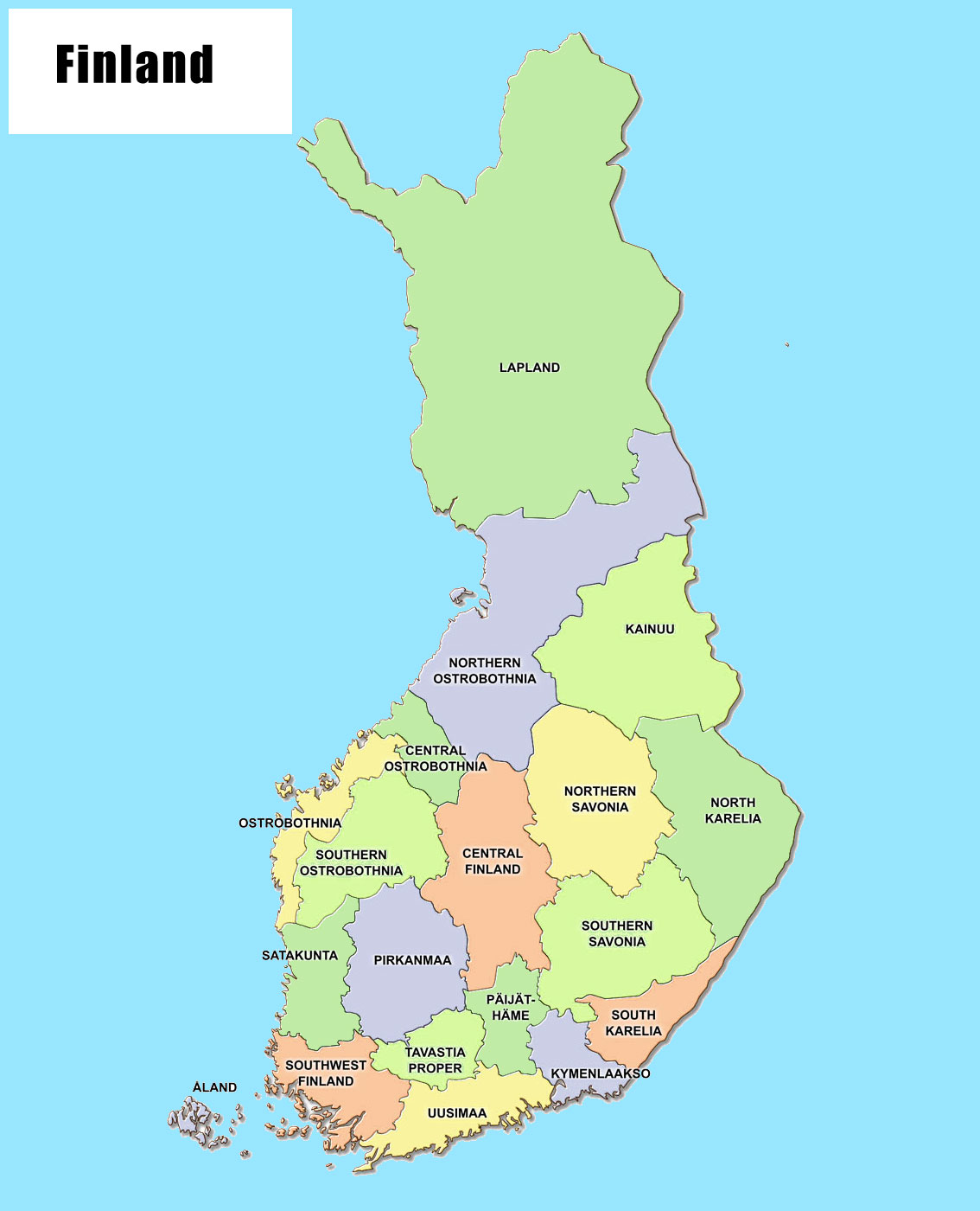 Finland Map Political Map Of Finland